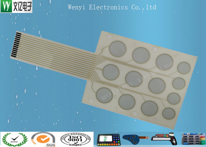 PET Membrane Capacitive Touch Circuit For Light Touch Sense Keypad Fine ...
